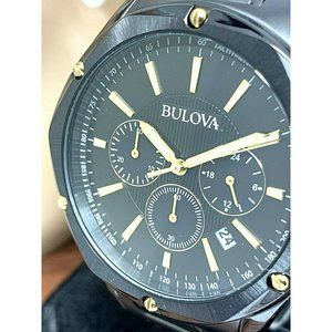 Bulova Accessories | Bulova Black And Gold | Poshmark